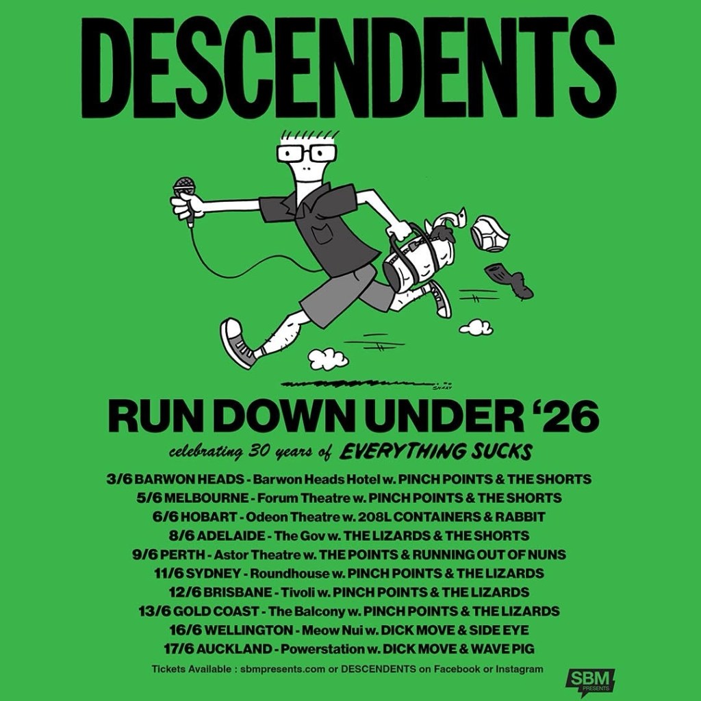 Descendants - Run Down Under Tour - Celebrating 30 Years of Everything ...